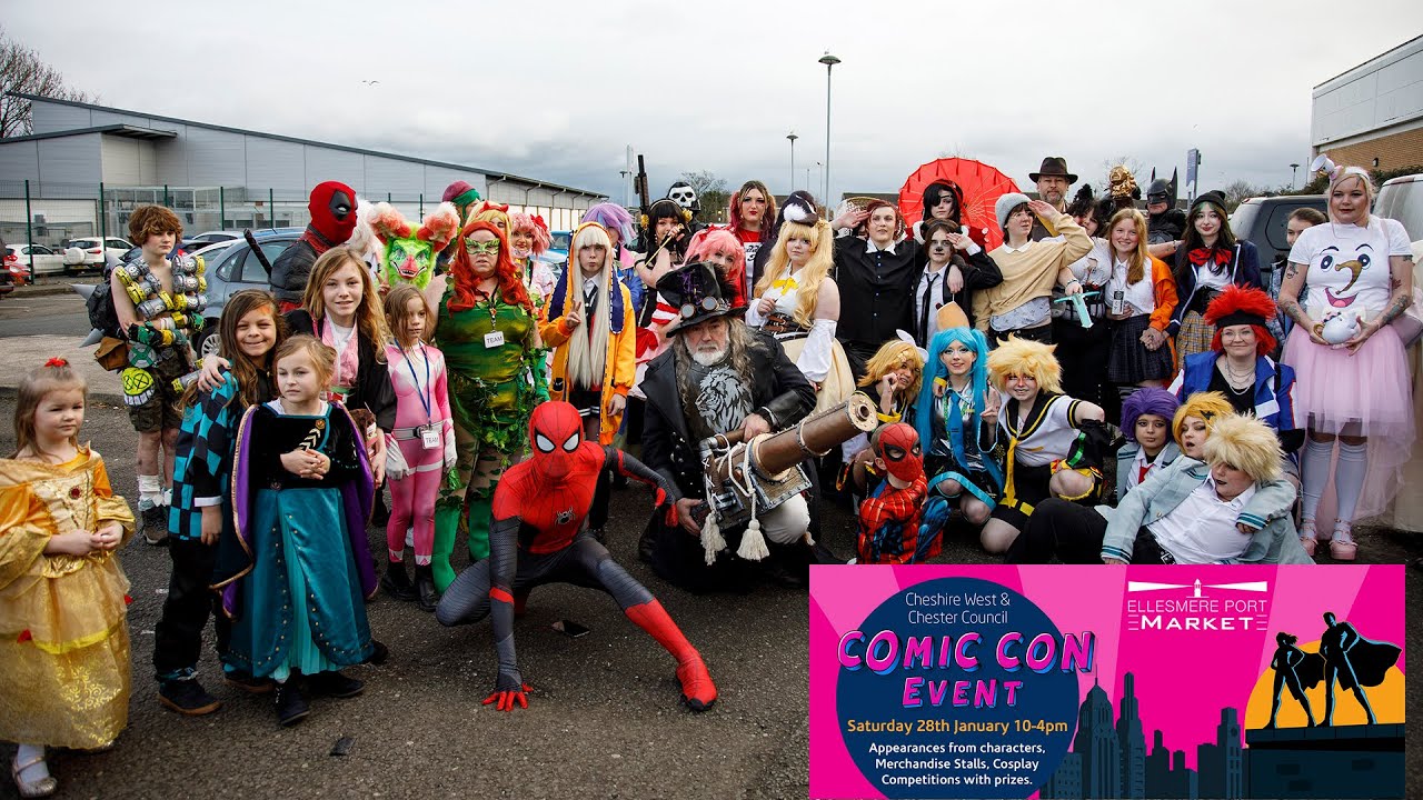Ellesmere Port Market Comic Con - YouTube