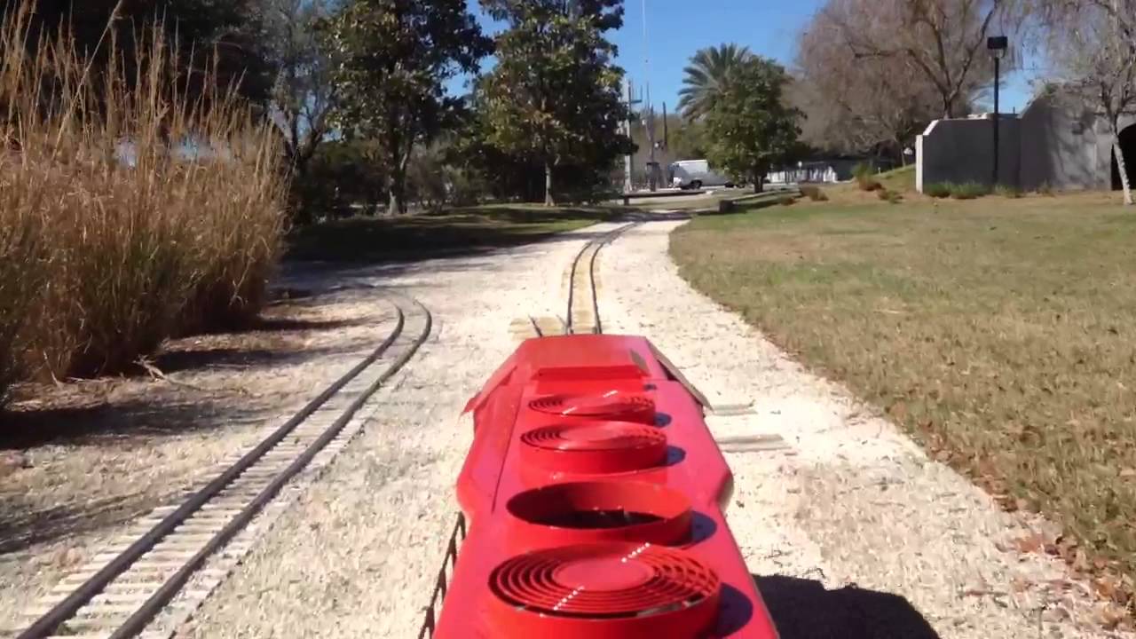 Engineers view of the Largo Central Railroad. - YouTube