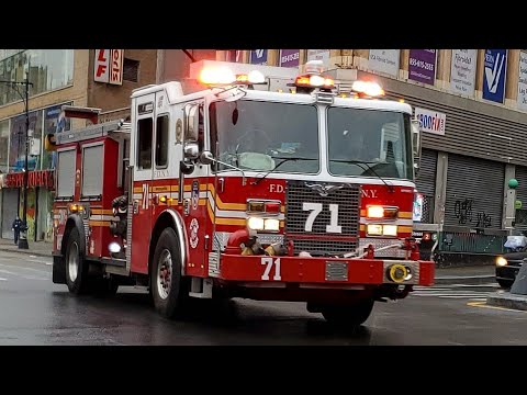 FDNY Engine 71 "The War Wagon" Responding On 3rd Ave In The Hub, The ...