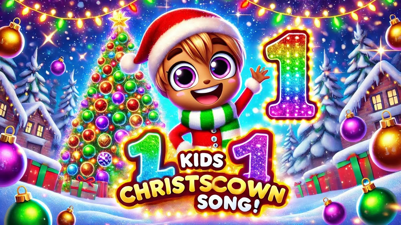 🎅 Christmas Countdown Song for Kids! 🎄 Fun, Festive, and Bright Holiday ...