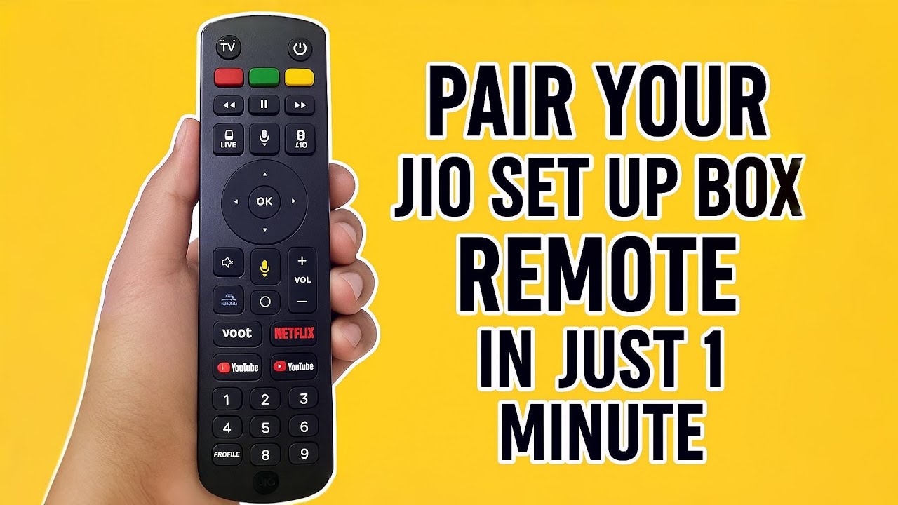 How to Pair Jio Set Top Box Remote | Easy Jio Remote Pairing Guide ...