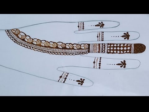 Simple and unique middle finger mehendi designs #mehndi #mehendidesign ...