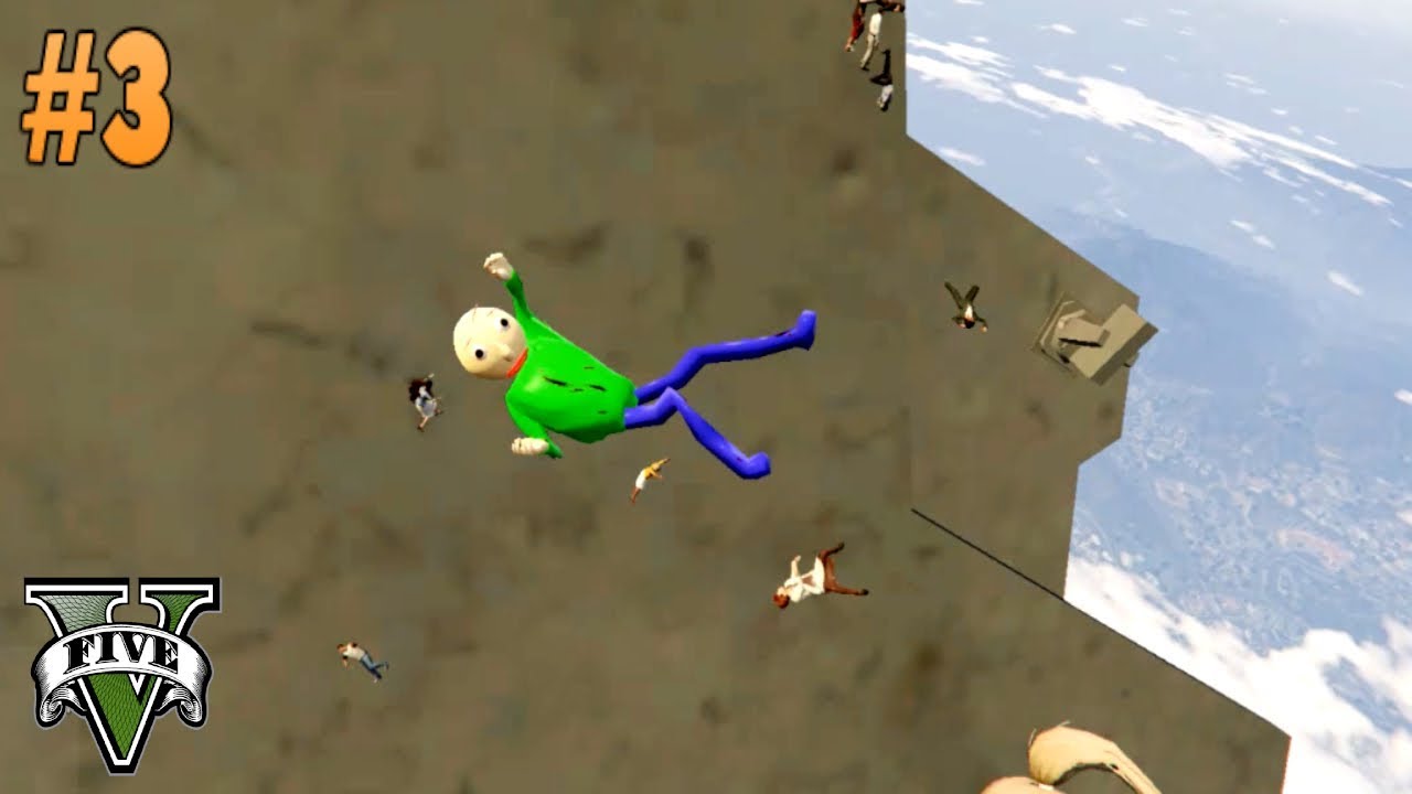 Baldi's Basics: RAGDOLLS JUMPS & FALLS [GTA5] - Compilation #3 - YouTube