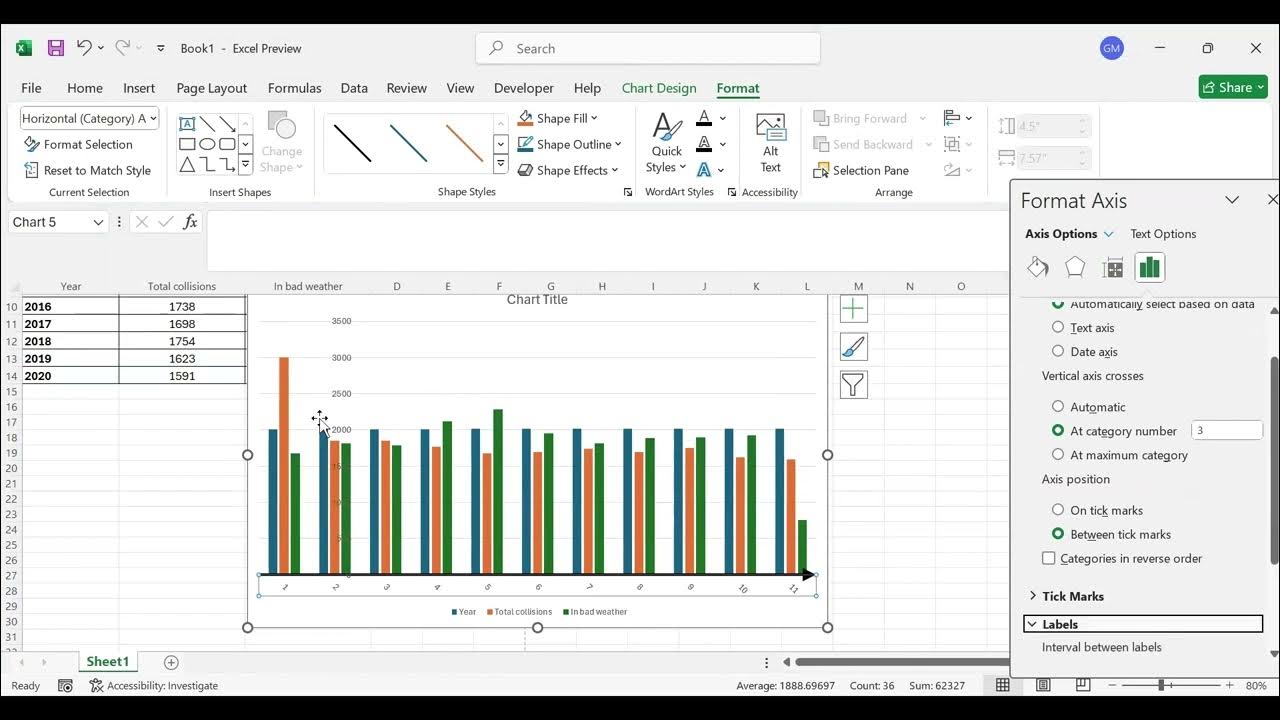 Charts in Excel (Part 3) - التمثيل البياني فى الاكسل - YouTube