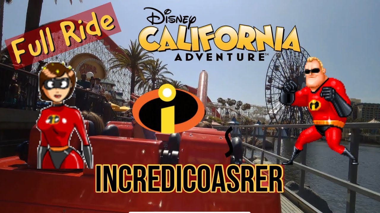 CRAZY Incredicoaster Full Ride at California Adventure - YouTube