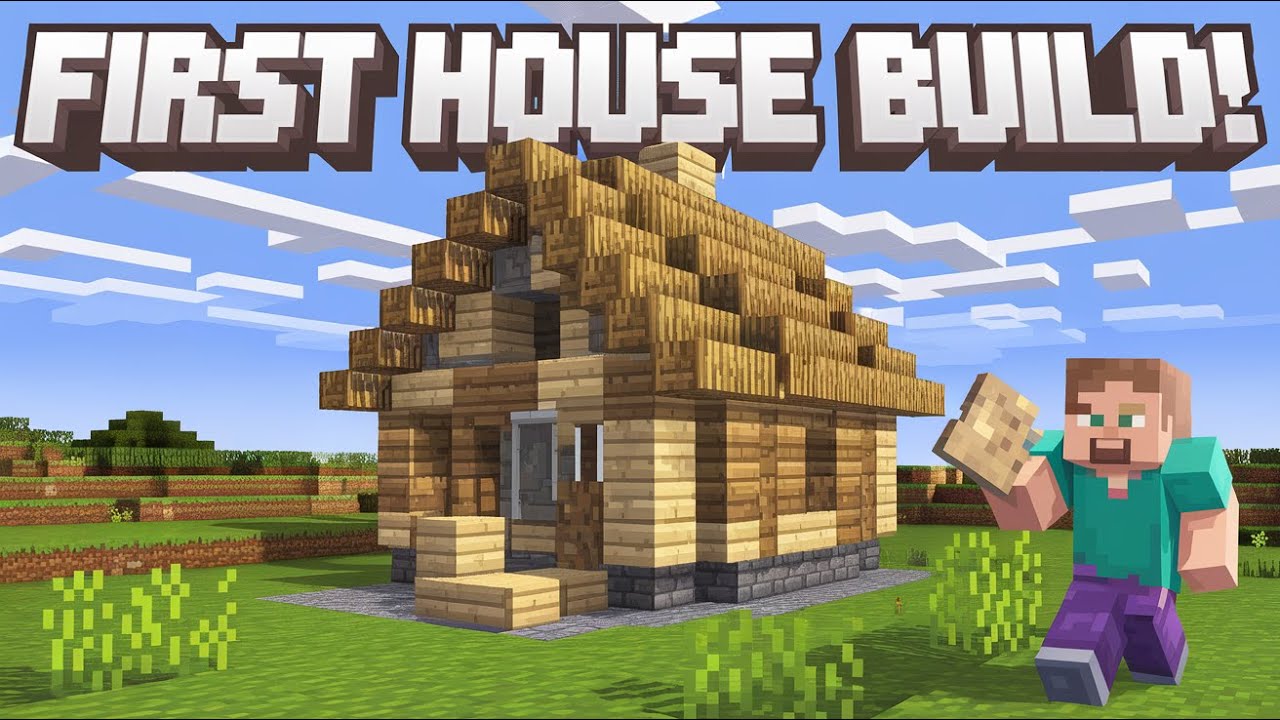 "Minecraft First House Build – Simple But EPIC!" - YouTube