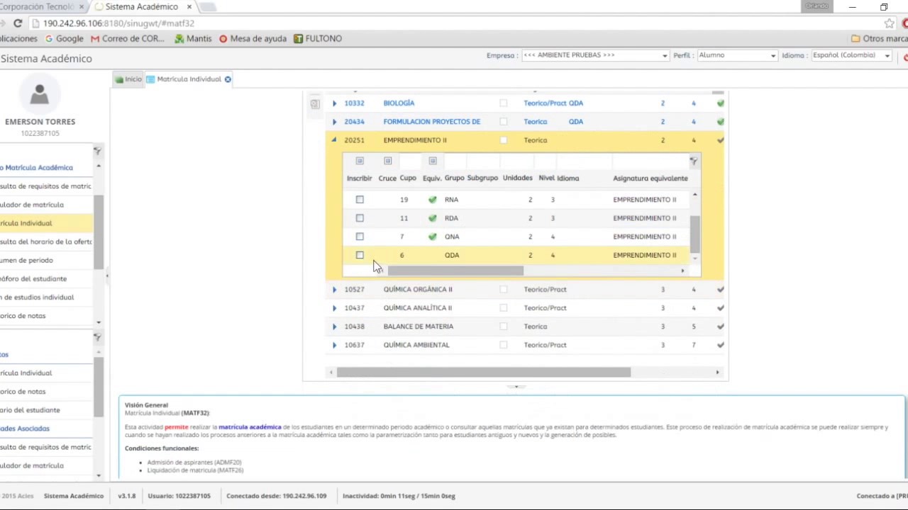Registro de materias SIA CTB - YouTube