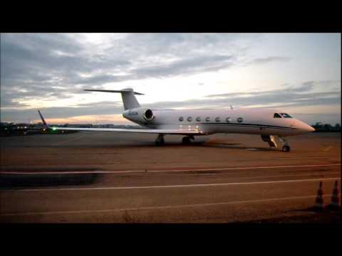 Gulfstream 5 (N585DW) APU and engine start up @ Parma (G. Verdi ...