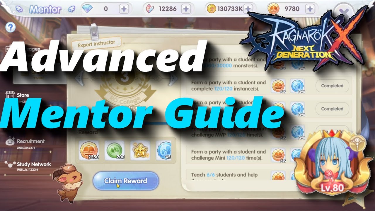 Advanced Mentor Guide | rox | Ragnarok X: Next Generation - YouTube