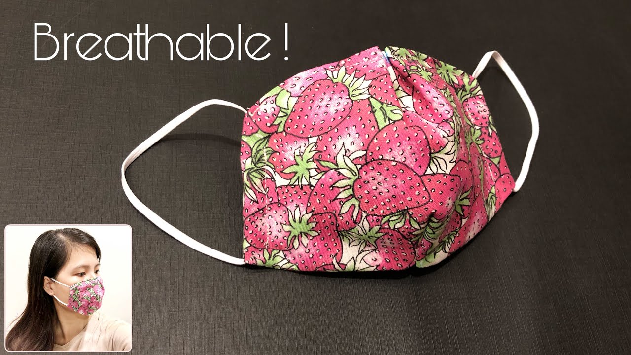 Breathable Face Mask Design - Mask Sewing Tutorial - Making a mask at ...