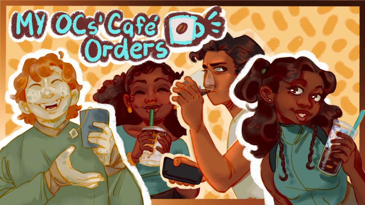 Drawing My OCs and Their Fav Coffee - YouTube