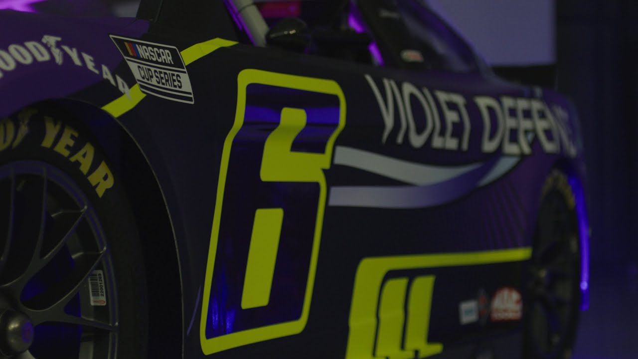 Brad Keselowski's 2022 Violet Defense Ford Mustang - YouTube