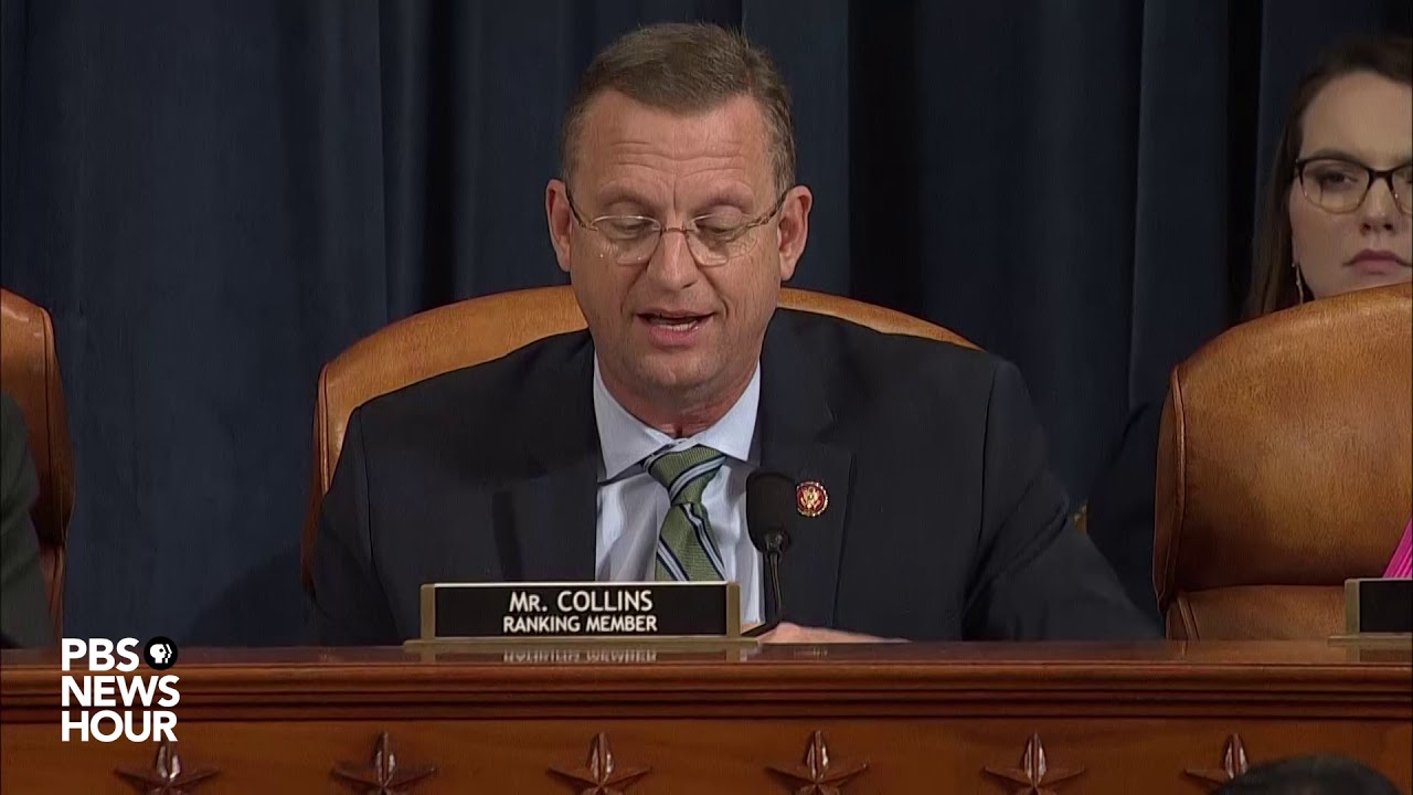 WATCH: Rep. Doug Collins’ full closing statement in hearing with legal ...