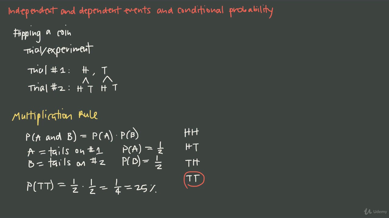 Independent and dependent events and conditional probability - YouTube