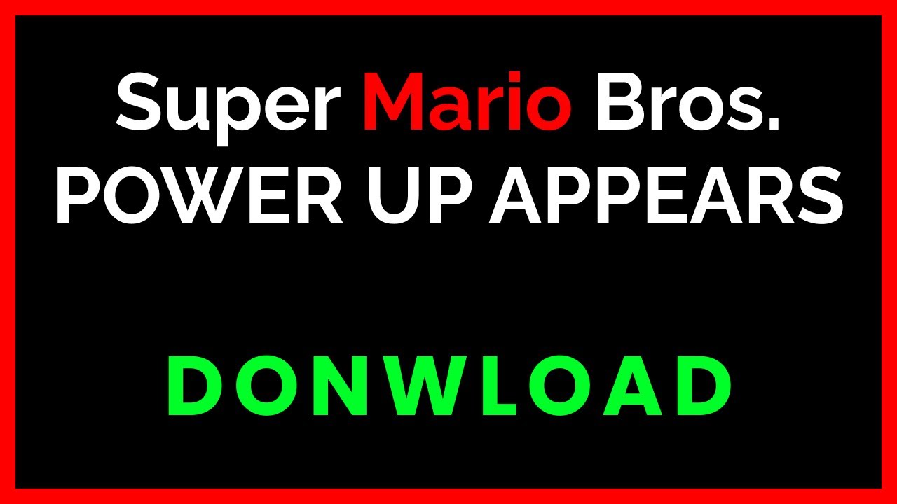 Super Mario Bros - Power Up Appears Sound Effect With Download - YouTube