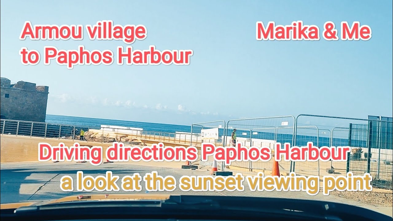 Paphos Harbour Sunset Viewing Point.. Kato Paphos Harbour Cyprus - YouTube