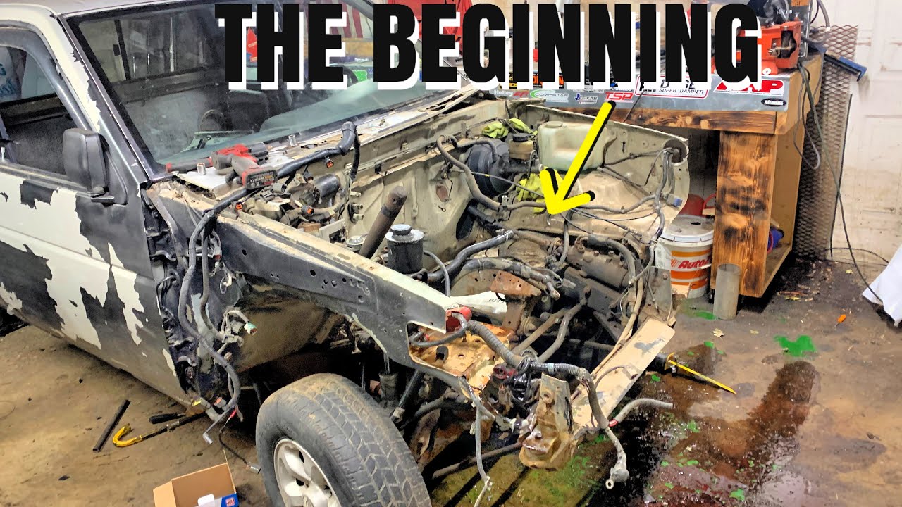 Starting The Tear Down Of My Purpose Built Drift Truck - YouTube