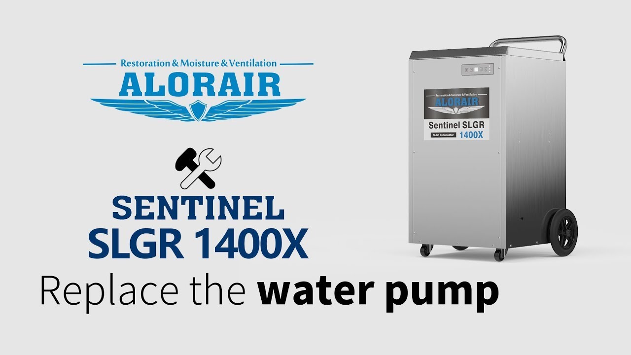 Replace the Water Pump in Sentinel SLGR 1400X Dehumidifier - YouTube