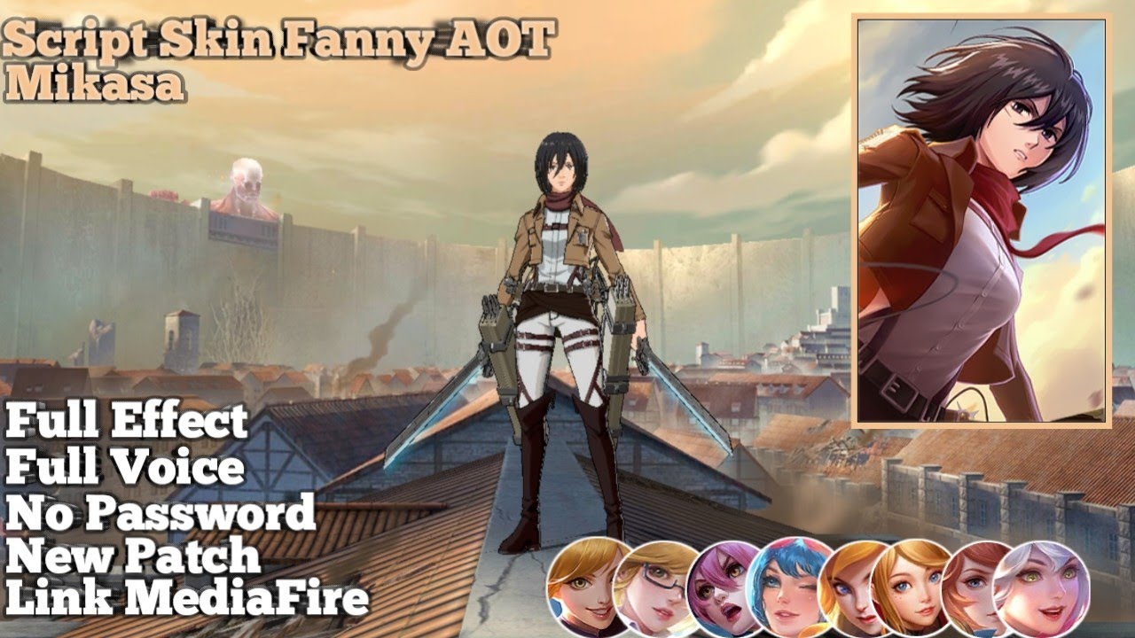 Script Fanny Mikasa AOT | Full Effect | Full Voice | No Password | New ...