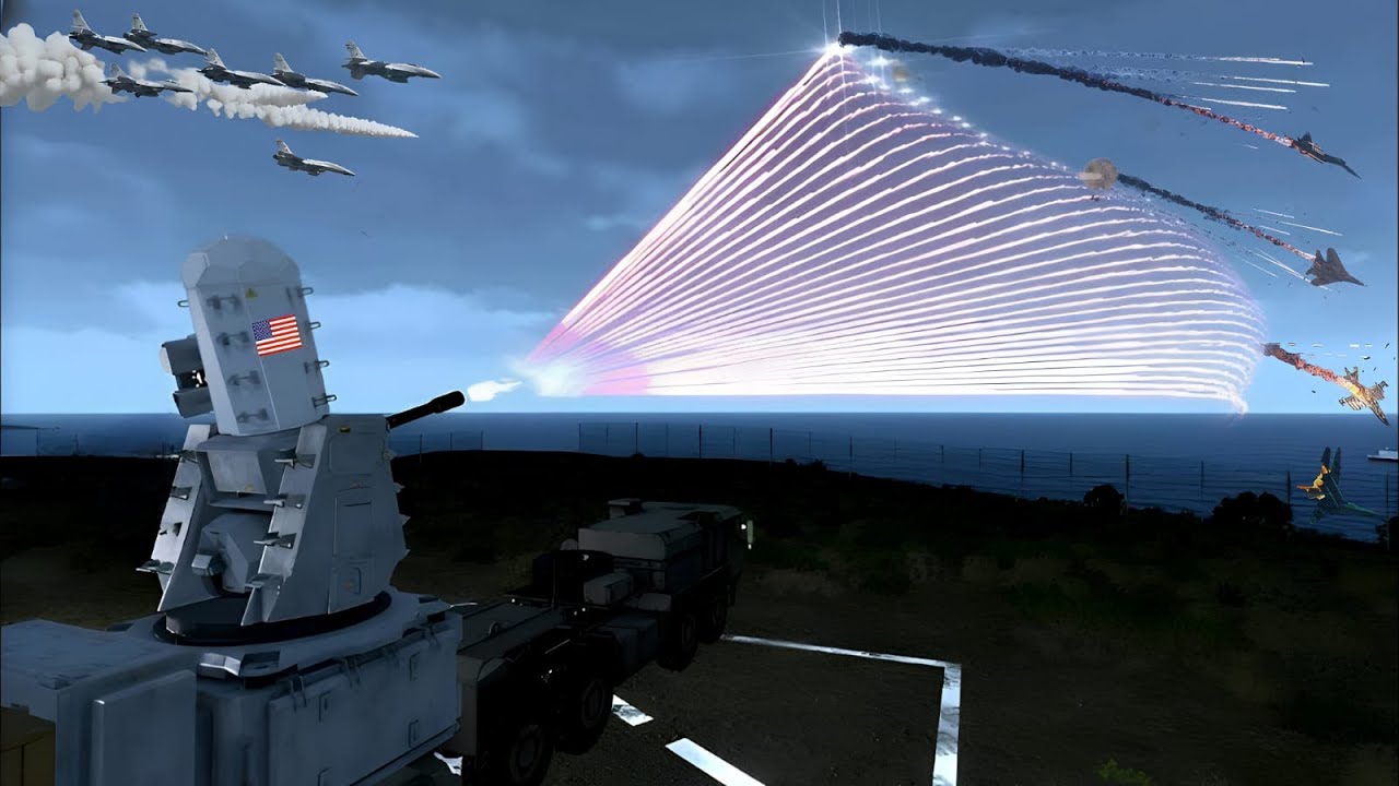 5 minutes ago! US C-RAM Anti-Air System Successfully Shoots Down ...