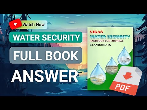 Std 9th | Water Security | Full Book | Answer | All Activities | Solution Buddy - YouTube