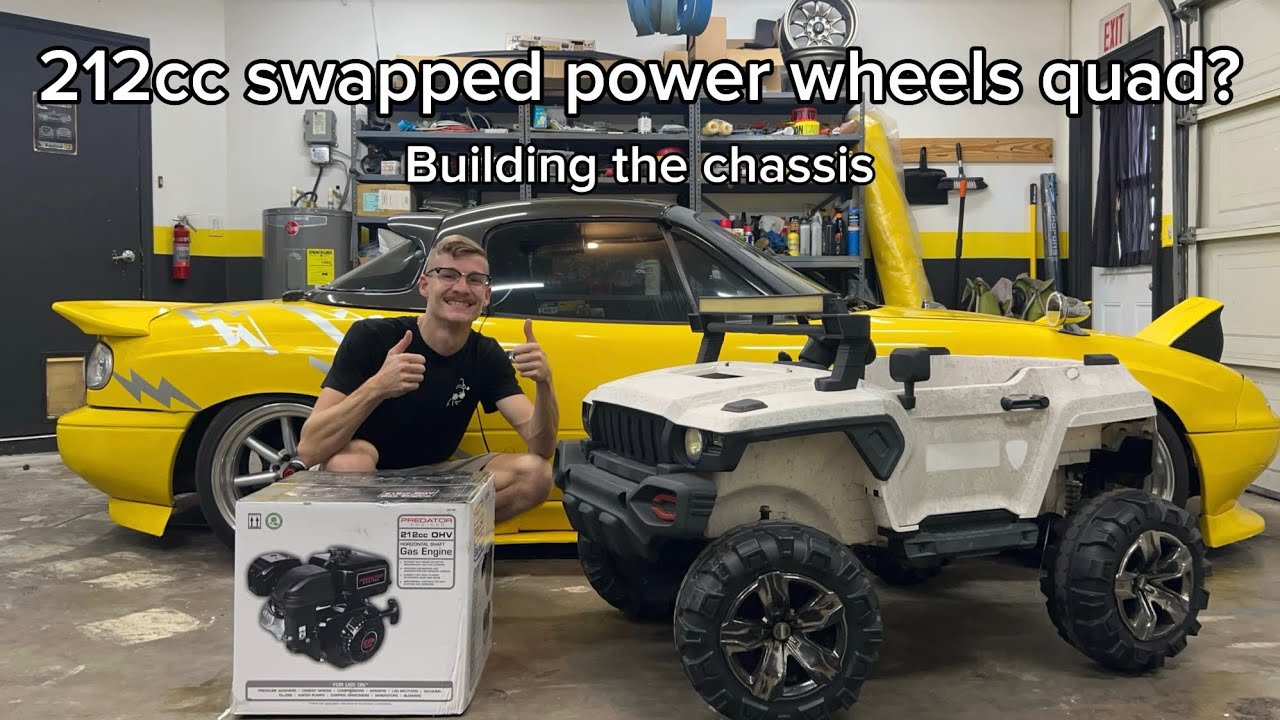 Building a 212CC swapped Powerwheels Mini Quad! - YouTube