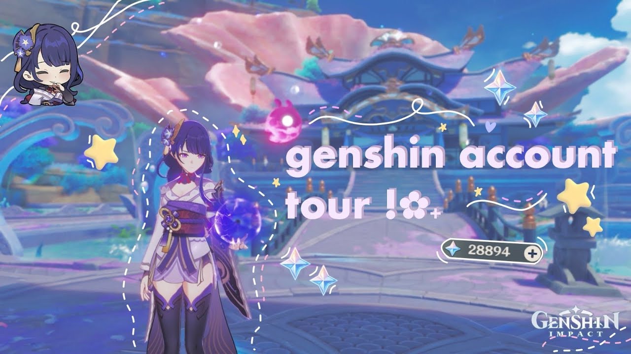 account tour ˚₊ 🍇.༘⋆₊ | cozy genshin gameplay - YouTube