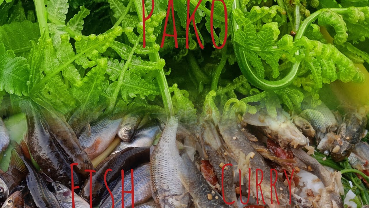Eating small fish curry and # pako recipe# - YouTube
