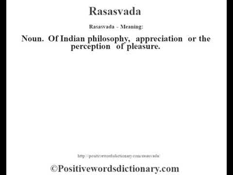 Rasasvada definition | Rasasvada meaning - YouTube