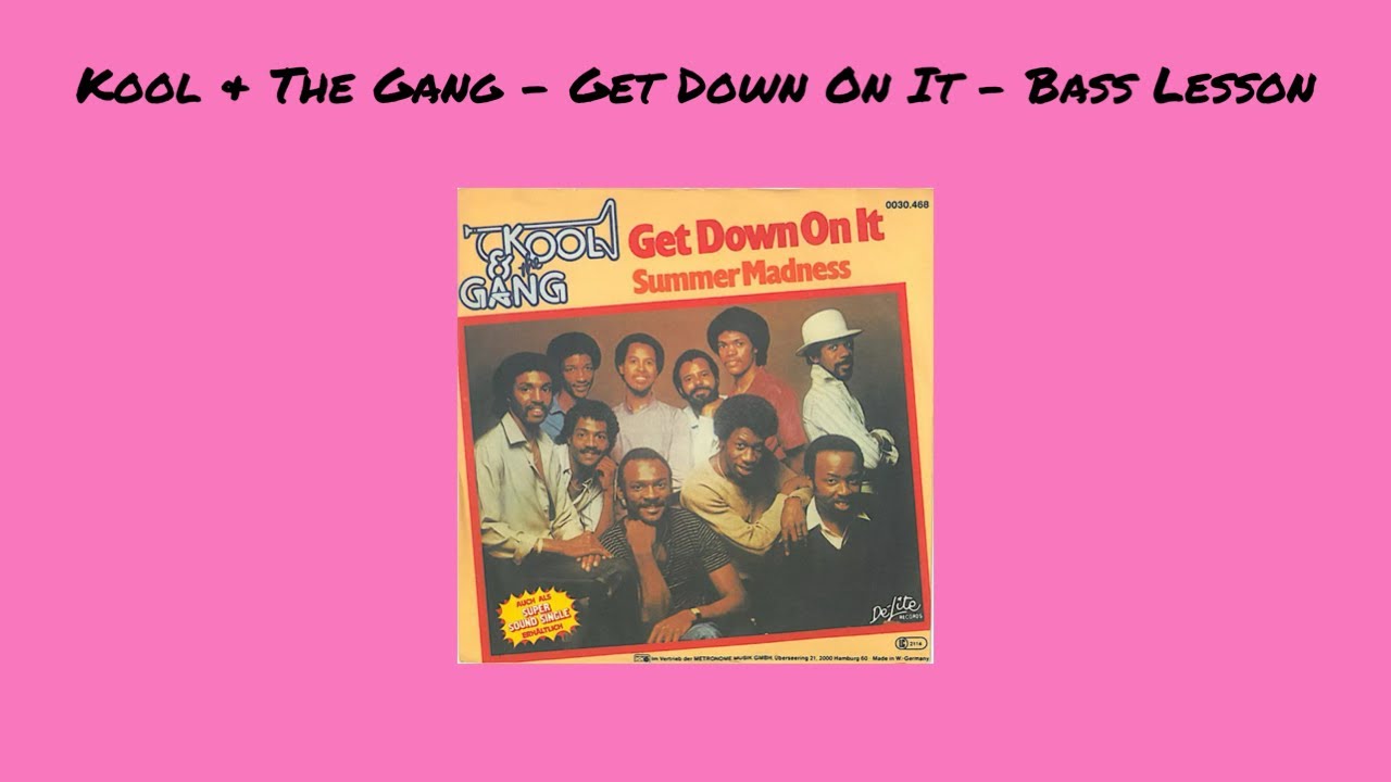 Kool & The Gang - Get Down On It - Bass Lesson - YouTube