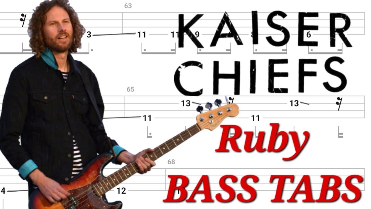 Kaiser Chiefs - Ruby | Play Along BASS TABS | Tutorial | Lesson - YouTube