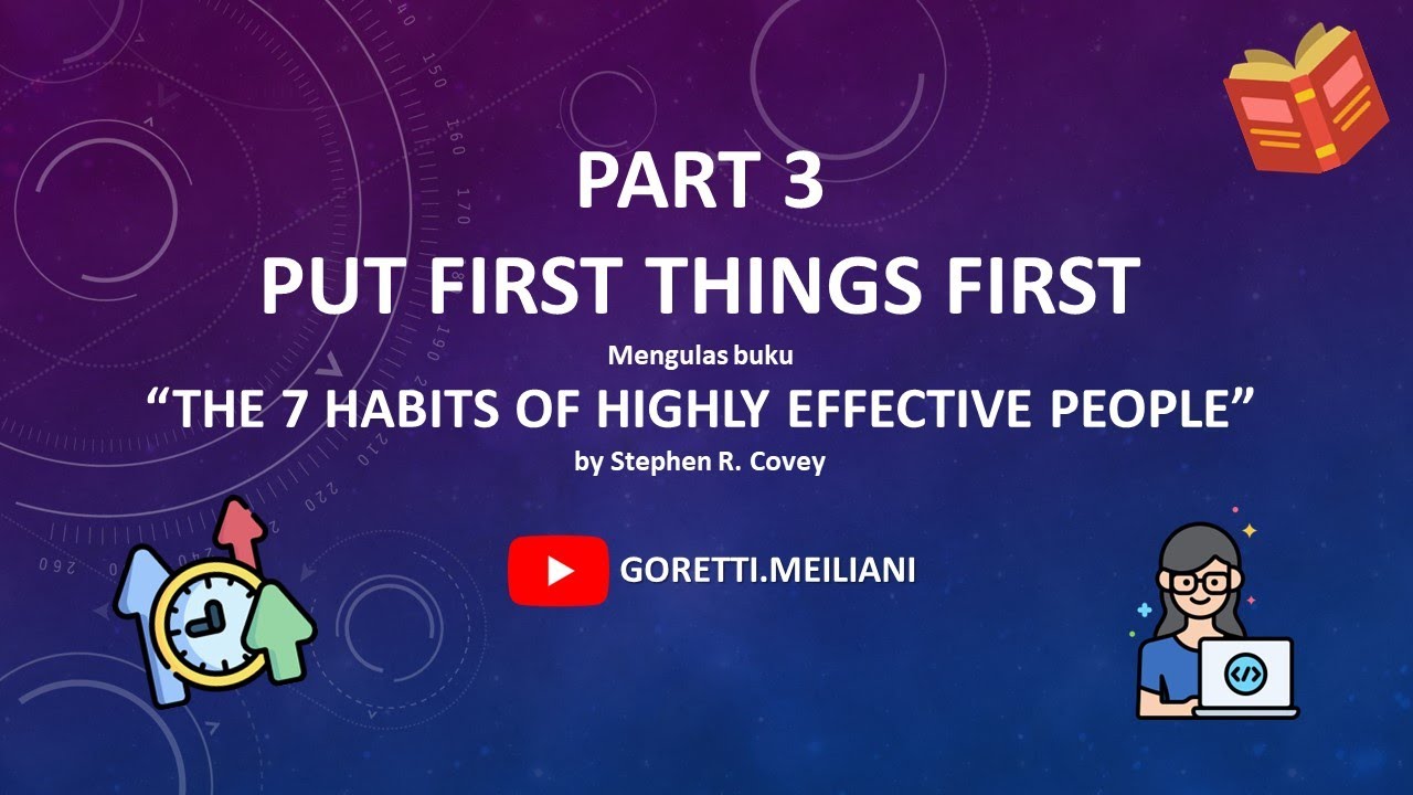 Habit 3 PUT FIRST THINGS FIRST | The 7 Habits of Highly Effective ...