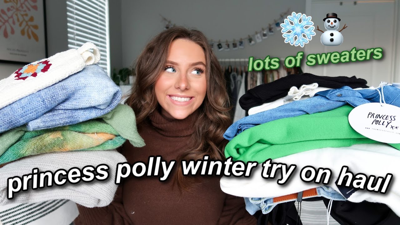 HUGE PRINCESS POLLY WINTER TRY ON CLOTHING HAUL 2022 | *trendy* winter ...