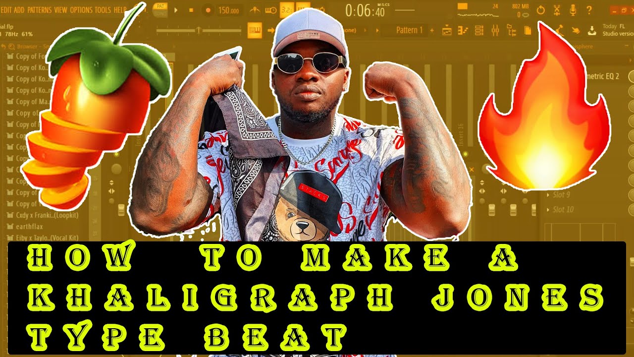 HOW TO MAKE A KHALIGRAPH JONES TYPE BEAT IN FL STUDIO - YouTube
