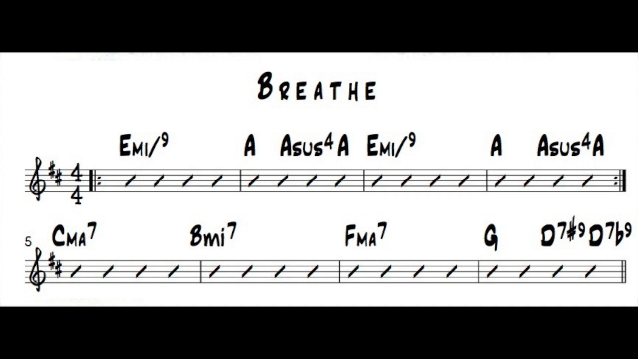 Pink Floyd Breathe Guitar Strumming 2018 - YouTube