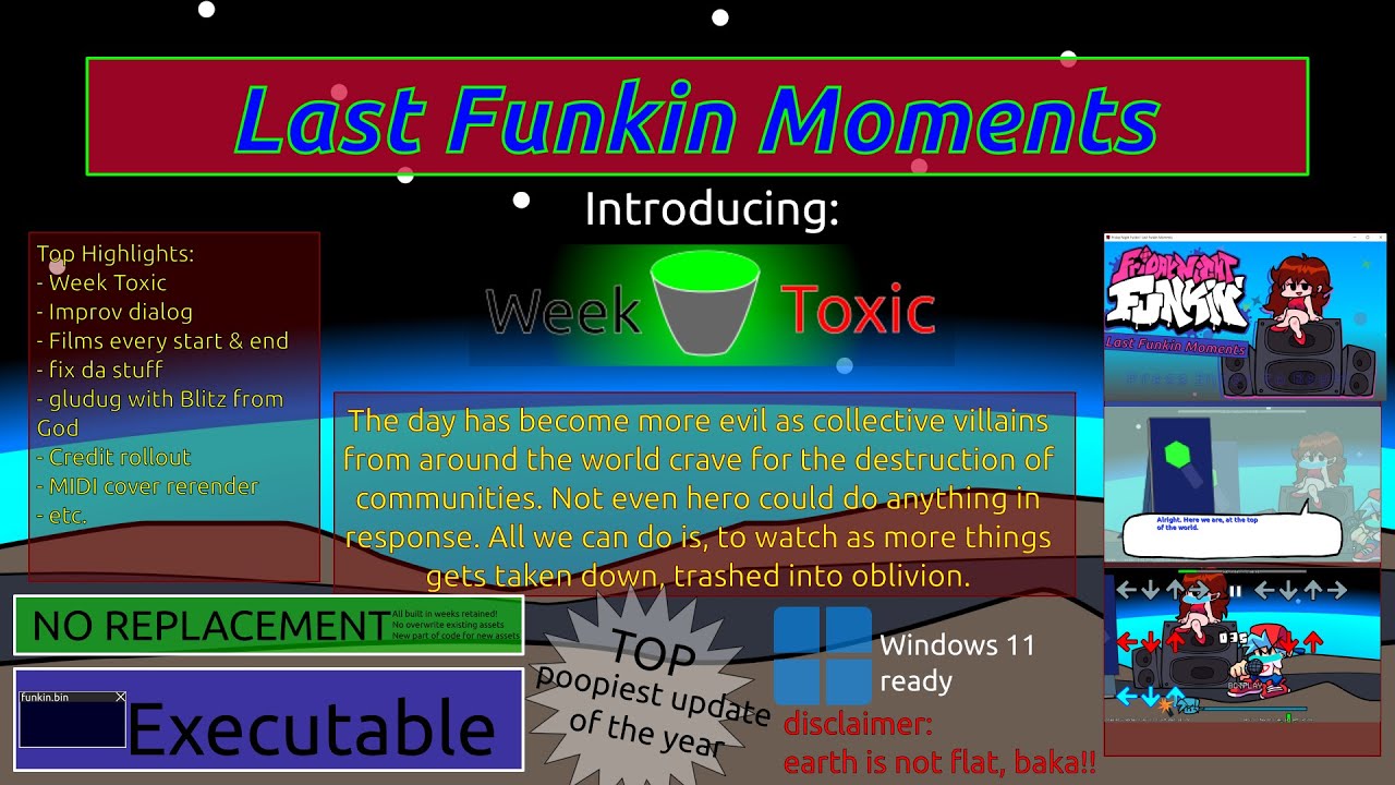 Last Funkin Moments next update Week TOXIC coming soon fnf friday night ...