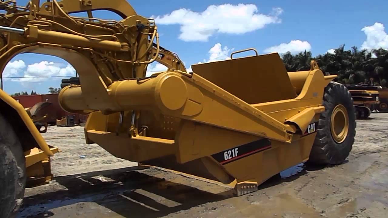621F Caterpillar Motor Scraper Available in Hialeah, Florida - YouTube