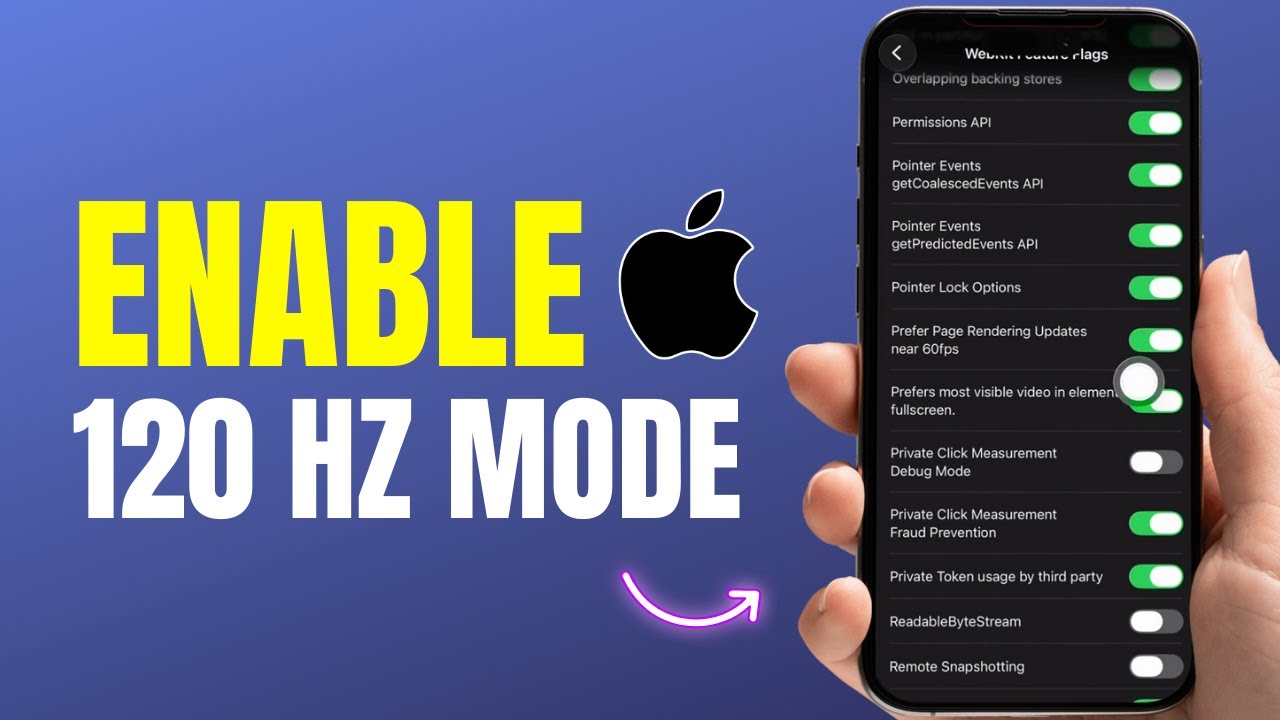 How to Enable the HIDDEN 120 Hz Mode on Your iPhone (2026) - YouTube