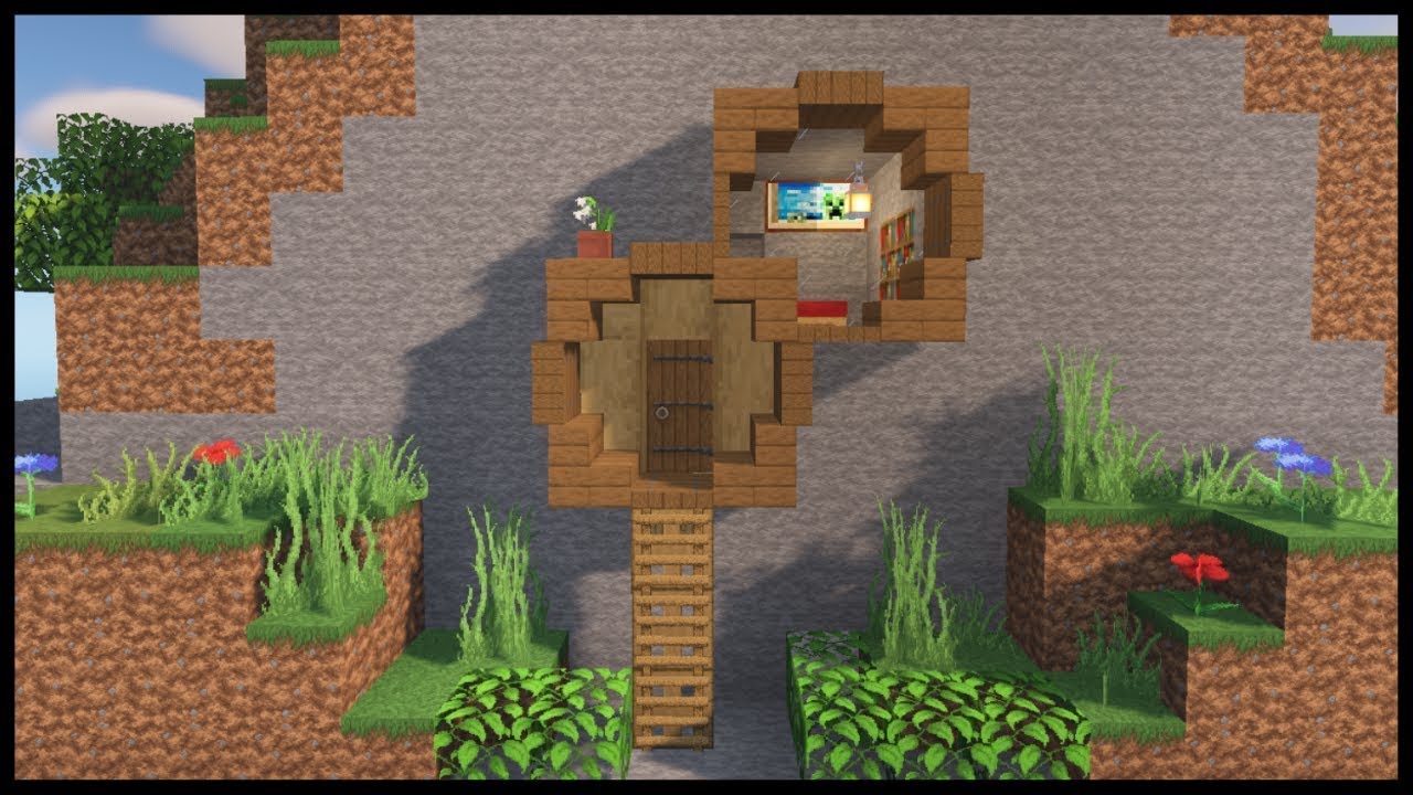 How to Build Small Mountain base in Minecraft || Minecraft House ...