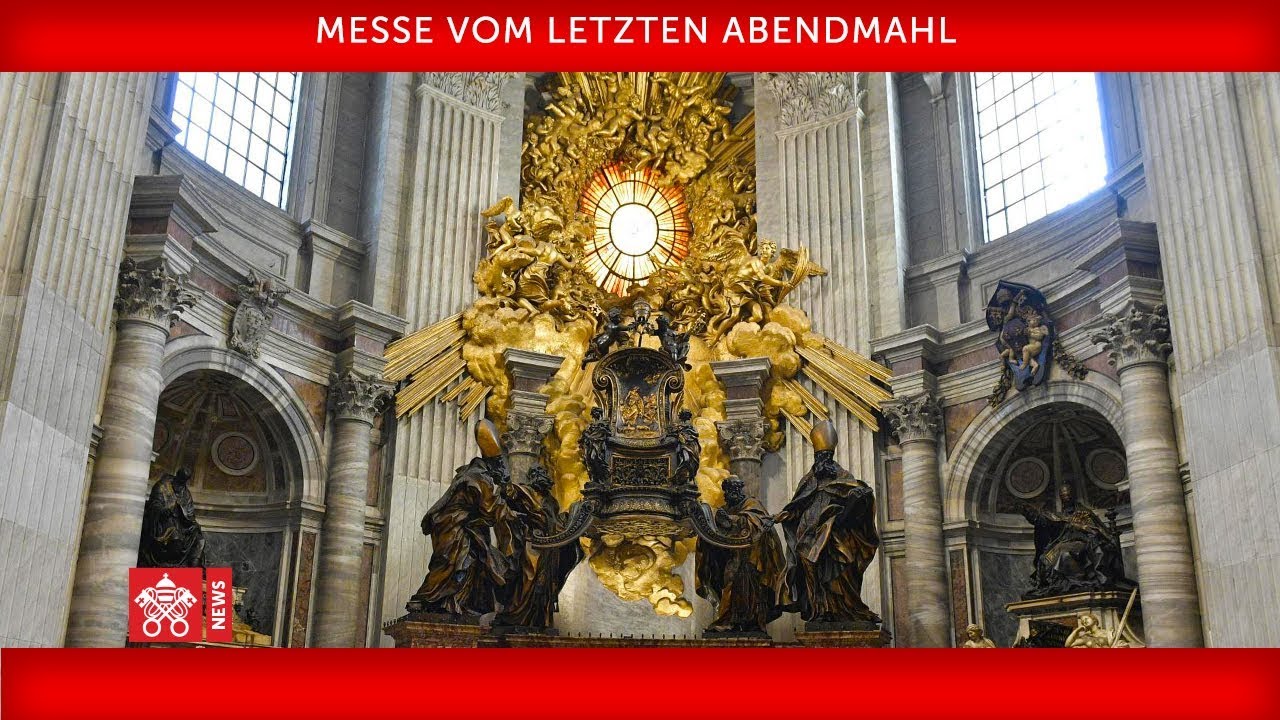 April 09 2020, Messe vom letzten Abendmahl - Predigt, Papst Franziskus ...