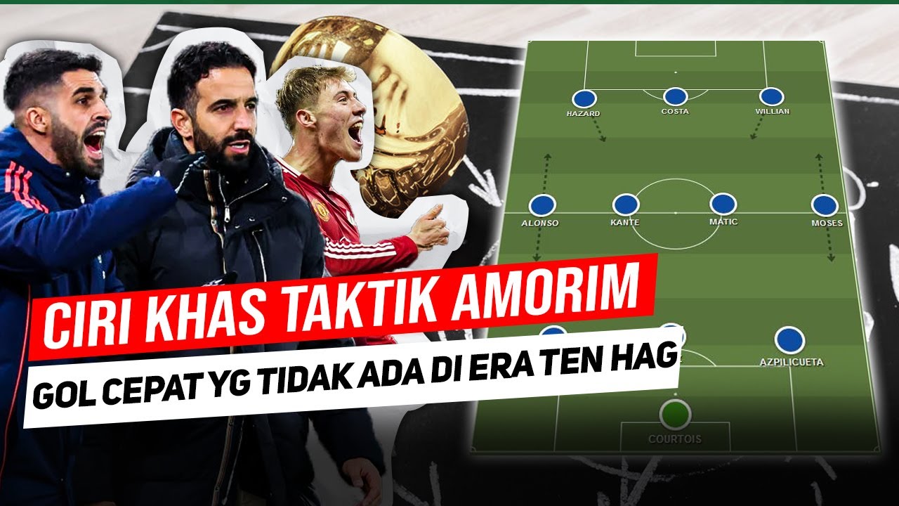 Taktik Yang Gak Ada di Era Ten Hag! Lihatlah Taktik Amorim dengan Ciri ...