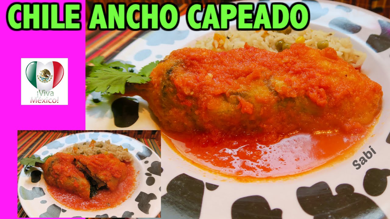 CHILE ANCHO CAPEADO. FÁCIL DE HACER. - YouTube