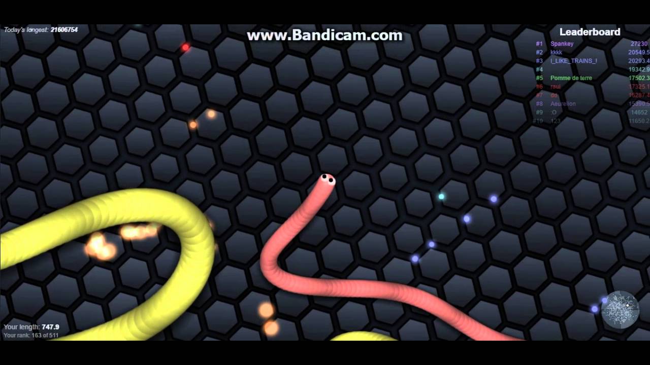 slither.io - Snakes in argio - YouTube