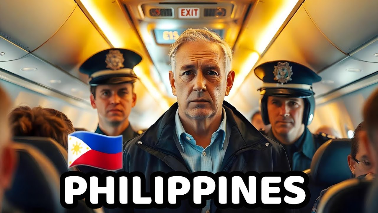 Escorted off the plane now waiting for police in the Philippines - YouTube