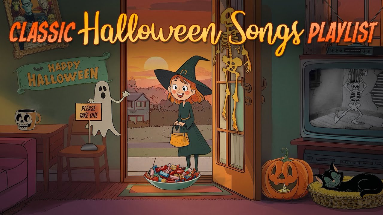 Halloween Night Music 👻 Classic Halloween Songs for Trick Or Treating 🎃 ...