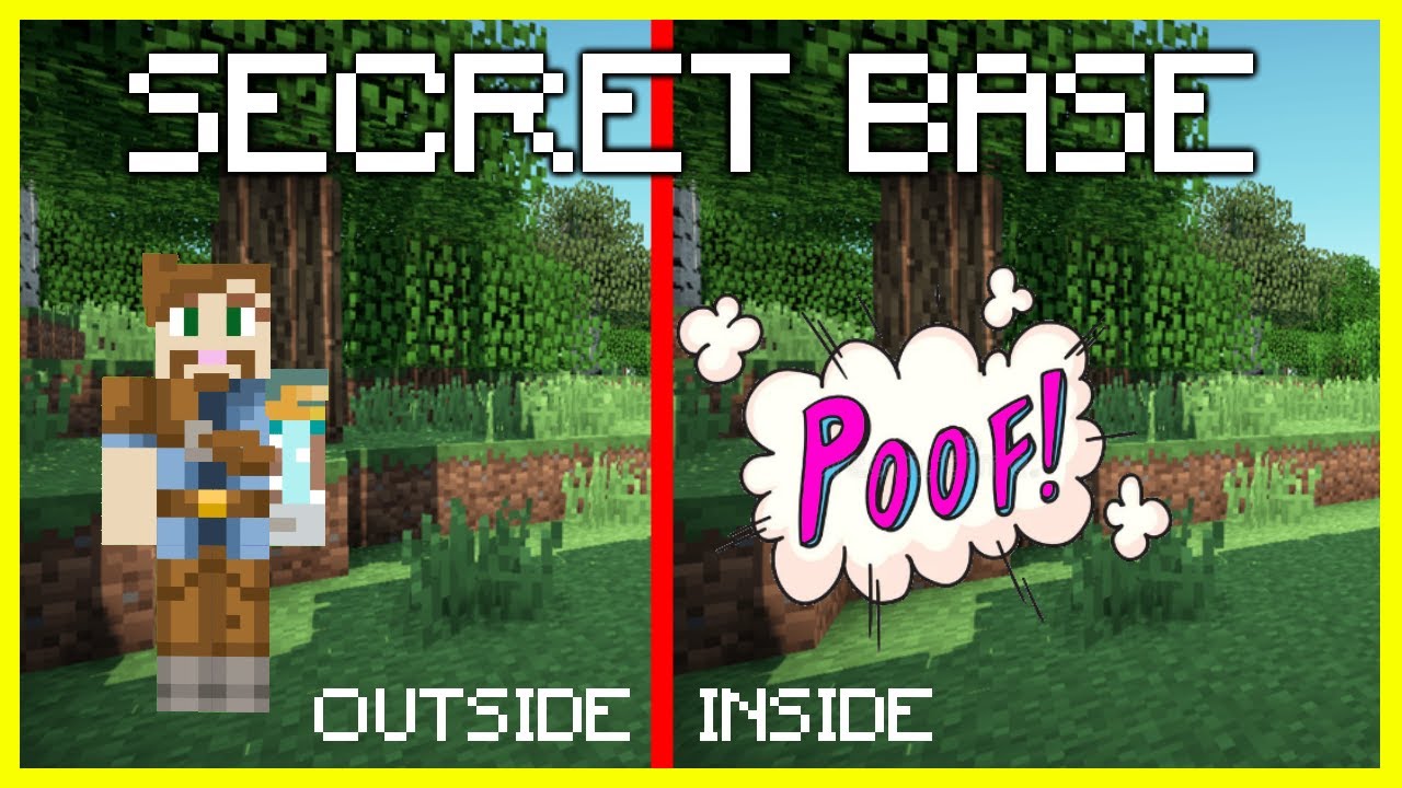 MINECRAFT How to Make a SECRET BASE in MINECRAFT - Hidden Base Build ...