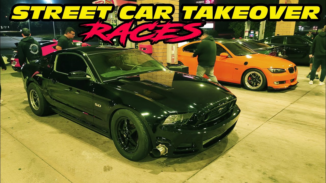 STREET CAR TAKEOVER INDY RACES - TURBO S550, TURBO HELLCAT, TESLA PLAID ...