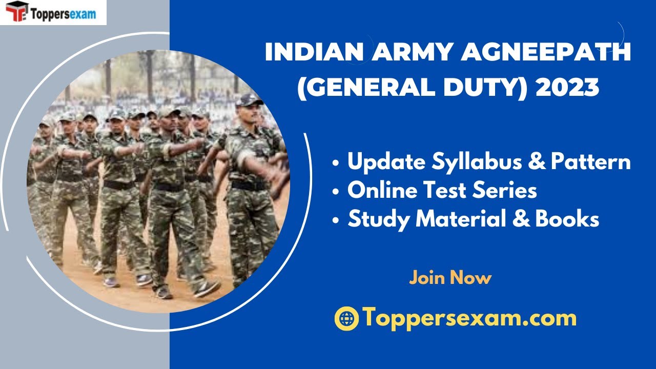 INDIAN ARMY AGNEEPATH GENERAL DUTY Syllabus 2023, Important Questions ...