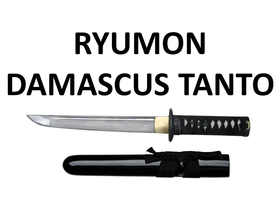 Ryumon Damascus Tanto - Review / Overview - YouTube