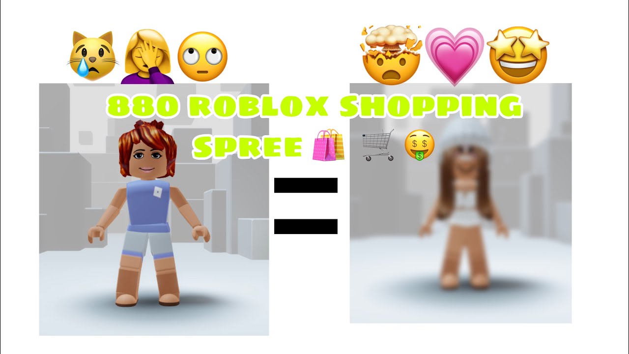 880 robux shopping spree 🛍🛒🤑 - YouTube